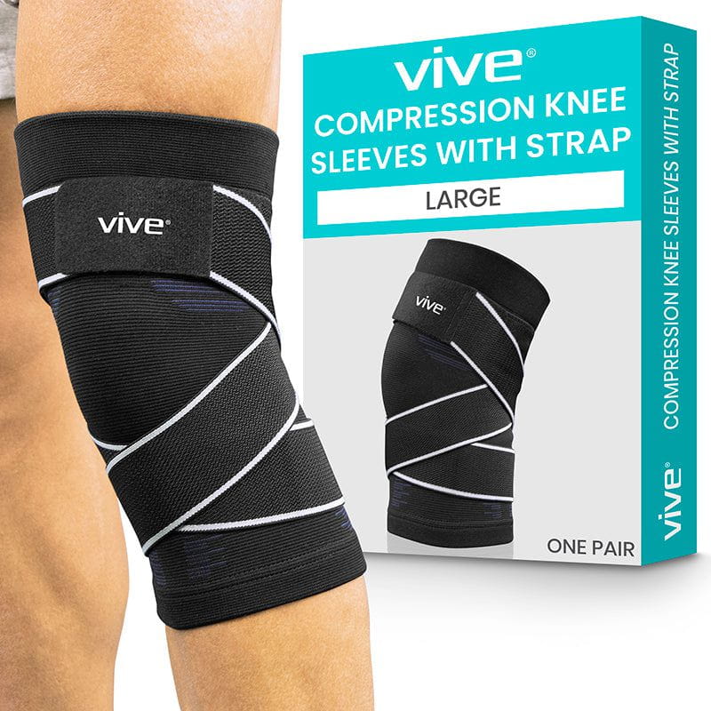 Compression Knee Sleeve with straps – Kincure DME