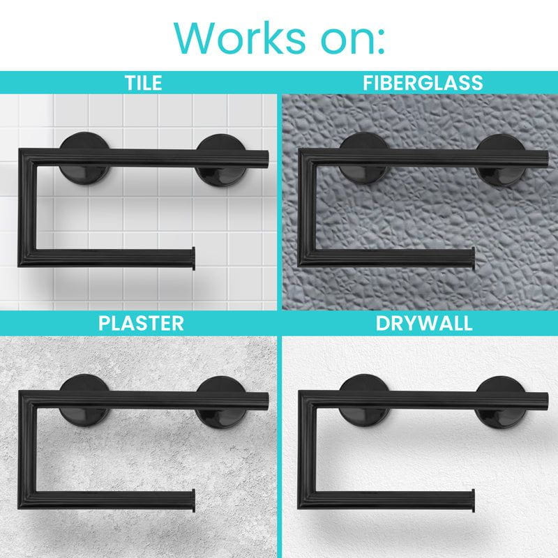 Metal Grab Bar With Toilet Paper Holder – Kincure DME