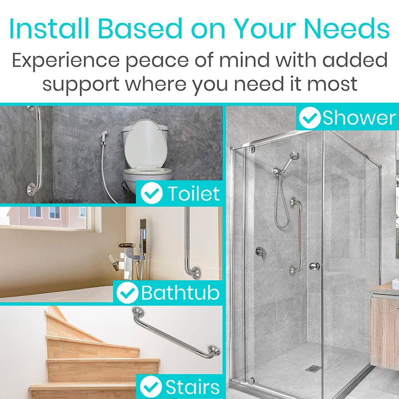 Textured Grab Bars 12″ – Kincure DME